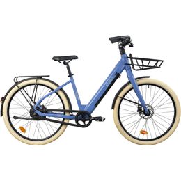 E-Bike Llobe "CityVenture E-Bike 27,5" Ontario RM, blau" Gr. 44, blau, blau, Elektrofahrr&auml;der, 46cm, 27,5 Zoll (69,85cm)