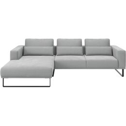 Ecksofa Musterring "JUSTB PM100, stilvoller Lounge-Komfort von Musterring", grau, B:292cm H:88cm T:185cm, 94% Polyester, 6% Nylon, Sofas, Ecksofa, Kollektion Bettina Zimmermann, optionaler Sitzvorzug & Fu&szlig;-Auswahl
