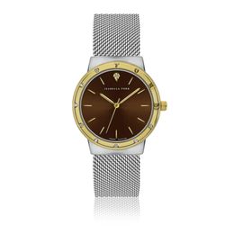 Quarzuhr ISABELLA FORD "FH2-B018S", silber, Armbanduhren, Damen, Quarzuhr