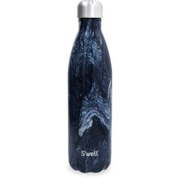 S'well Isolierflasche S'WELL "S'well Topaz", blau (azurit, marmor), H:31cm, Edelstahl, Trinkflaschen, Isolierflasche, 750 ml