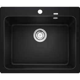Granitsp&uuml;le Blanco "NAYA 6", schwarz, B:62cm H:22cm T:51cm, Verbundwerkstoff, K&uuml;chensp&uuml;len