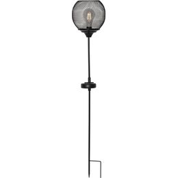 LED Solarleuchte "Solar-Wegleuchte Sunlight", schwarz, B:16cm H:76cm L:16cm T:16cm &Oslash;:16cm, Parforce Traditional Hunting, Leuchten, Filament-Licht, D&auml;mmerungssensor