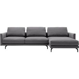 Ecksofa "CR.414, Designecksofa, Polsterecke, Breite 300cm, L-Form", grau (lichtgrau, schwarzgrau), B:300cm H:91cm T:172cm, CREATION BY ROLF BENZ, Sofas, Ecksofa, wahlweise aus feinstem Rindsleder oder hochwertigem Chenille