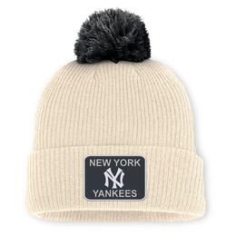 Bommelm&uuml;tze Nike "Nike M&uuml;tze New York Yankees Nike Peak Std. Cuff Pom Beanie", Damen, Gr. onesize, wei&szlig;, 100% Polyacryl, M&uuml;tzen