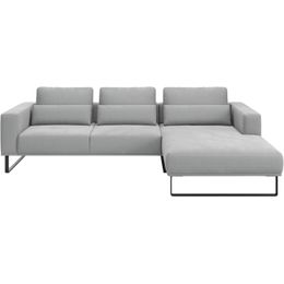 Ecksofa Musterring "JUSTB PM100, stilvoller Lounge-Komfort von Musterring", grau, B:292cm H:88cm T:185cm, 94% Polyester, 6% Nylon, Sofas, Ecksofa, Kollektion Bettina Zimmermann, optionaler Sitzvorzug & Fu&szlig;-Auswahl