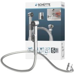 Sch&uuml;tte Waschbeckendusche SCH&Uuml;TTE, grau (chromfarben), B:4,5cm, Duschk&ouml;pfe, Waschbeckenhandbrause mit Wandhalterung+Schlauch (150cm) und Adapter