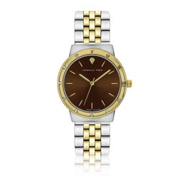 Quarzuhr ISABELLA FORD "FH2-B278S", gold, silber, Armbanduhren, Damen, Quarzuhr