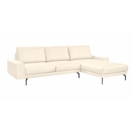 Ecksofa "CR.450, Designecksofa, Polsterecke, Breite 294cm, L-Form", wei&szlig; (perlwei&szlig; 534, 12), B:294cm H:85cm T:178cm, NaturLEDER OSKAR (echtes Rindsleder), CREATION BY ROLF BENZ, Sofas, Ecksofa, Armlehne breit und niedrig, Alugussf&uuml;&szlig;e in umbragrau, Breite 294 cm
