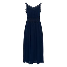 Midikleid Cream "Kleid CRJessa", Damen, Gr. 40, N-Gr, blau (navy blazer), Obermaterial: 100% Polyester PES., Kleider Midikleid