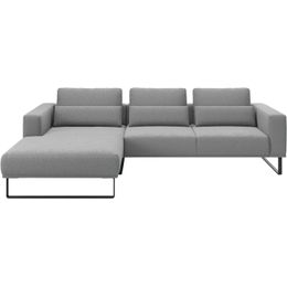 Ecksofa Musterring "JUSTB PM100, stilvoller Lounge-Komfort von Musterring", grau, B:292cm H:88cm T:185cm, 85% Polyester, 15% Viskose, Sofas, Ecksofa, Kollektion Bettina Zimmermann, optionaler Sitzvorzug & Fu&szlig;-Auswahl