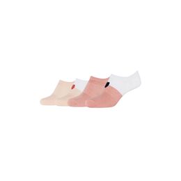 Sneakersocken s.Oliver "Sneakersocken 4er Pack", Damen, Gr. 35/38, rosa (mellow rose), 65% Viskose 33% Polyamid 2% Elasthan, Colorblocking, Socken Sneakersocken