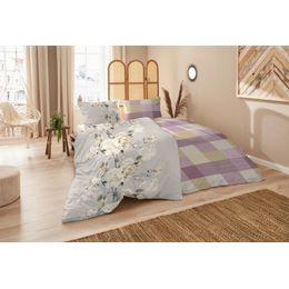 Bettw&auml;sche Primera "Feinbiber-Bettw&auml;sche", gelb (grau, gelb), B/L: 155cm x 220cm, 1 Stk., 1 Stk., Feinbiber, B/L: 80cm x 80cm, 2 Stk., Feinbiber, Obermaterial: 100% Baumwolle, Bettw&auml;sche, Bettw&auml;sche, samtweich und nat&uuml;rlich aus reiner Baumwolle