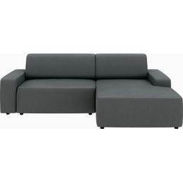 Ecksofa Trendmanufaktur "Wien, wahlweise mit Sitzvorschub und Bettkasten, Breite 246 cm", anthrazit, B:246cm H:73cm T:162cm, 95%Polyester, 5%Polyamide, Sofas, Ecksofa, L-Form, in trendigem Cordstoff