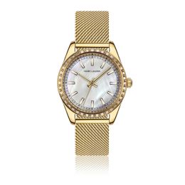 Quarzuhr MARC LAUDER "MD8-B038G", gold, Armbanduhren, Damen, Quarzuhr