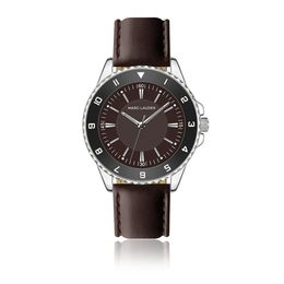 Quarzuhr MARC LAUDER "MF2-S030S", braun, Armbanduhren, Herren, Quarzuhr