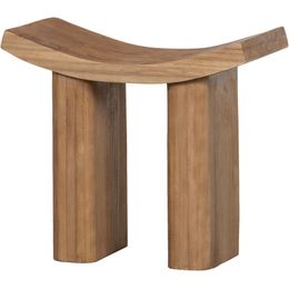 Hocker Woood "Japan aus Paulowniaholz mit matter Schutzschicht B 50 x T 25 x H 45 cm", natur, B:50cm H:45cm T:25cm, Hocker, Hocker, Tragkraft 110 kg,Pflegeleicht,sichtbare Maserung, einfach zu montieren