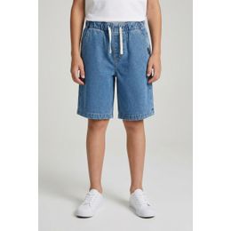 Shorts Quiksilver, M&auml;dchen, Gr. 14 (158/164), N-Gr, blau (2001 stone w), Obermaterial: 99% Baumwolle, 1% Elasthan, Hosen Shorts, f&uuml;r sportliche Aktivit&auml;ten, aus Baumwolle und Elasthan