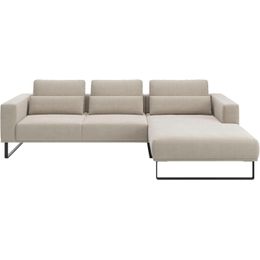 Ecksofa Musterring "JUSTB PM100, stilvoller Lounge-Komfort von Musterring", beige (taupe), B:292cm H:88cm T:185cm, 100% Polyester, Sofas, Ecksofa, Kollektion Bettina Zimmermann, optionaler Sitzvorzug & Fu&szlig;-Auswahl