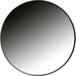 Spiegel Woood "Doutzen Metall mit Pulverbeschichtung", transparent (schwarz), B:80cm H:80cm T:5cm &Oslash;:80cm, glasspiegel, Spiegel, HRP-Stahlrahmen, Europ&auml;ischer Spiegelglasstandard, Pfleiglicht