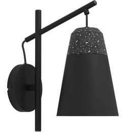 Eglo Deckenleuchte "CANTERRAS", schwarz, H: 32cm, 1 Stk., Leuchten, Wandleuchte, Wandlampe, Wohnzimmerlampe, Lampe, Flurlampe, E27, Wandlampe