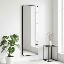 Spiegel OTTO HOME "Standspiegel Addrik, wahlweise in 2 Gr&ouml;&szlig;en 150x40cm oder 160x50cm", schwarz, B:50cm H:160cm T:2,7cm, Glas, Spiegel, Ganzk&ouml;rperspiegel mit Sicherheitsglas, in verschiedenen Farben
