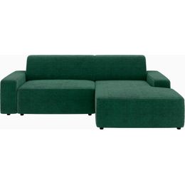 Ecksofa Trendmanufaktur "Wien, wahlweise mit Sitzvorschub und Bettkasten, Breite 246 cm", dunkelgr&uuml;n, B:246cm H:73cm T:162cm, 92%Polyester, 8%Polyamide, Sofas, Ecksofa, L-Form, in trendigem Cordstoff
