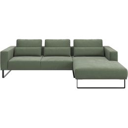 Ecksofa Musterring "JUSTB PM100, stilvoller Lounge-Komfort von Musterring", gr&uuml;n (turtle), B:292cm H:88cm T:185cm, 94% Polyester, 6% Nylon, Sofas, Ecksofa, Kollektion Bettina Zimmermann, optionaler Sitzvorzug & Fu&szlig;-Auswahl