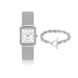 Quarzuhr ISABELLA FORD "SFI1-2", silber, Armbanduhren, Damen, Quarzuhr