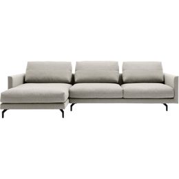 Ecksofa "CR.414, Designecksofa, Polsterecke, Breite 300cm, L-Form", grau (seidengrau), B:300cm H:91cm T:172cm, CREATION BY ROLF BENZ, Sofas, Ecksofa, wahlweise aus feinstem Rindsleder oder hochwertigem Chenille
