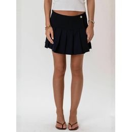 Midirock ITS MAY "ITS MAY Skirt Lucca", Damen, Gr. S, navy, Obermaterial: 78% Polyester, 18% Viskose, 4% Elasthan, R&ouml;cke