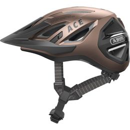 Fahrradhelm Abus "URBAN-I 3.0 ACE" Gr. L, braun, Helme, L Kopfumfang: 56cm - 61cm, gl&auml;nzend, metallic, unifarben
