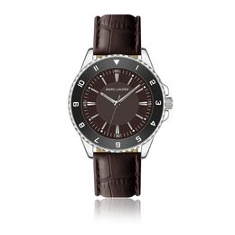 Quarzuhr MARC LAUDER "MF2-S080S", braun, Armbanduhren, Herren, Quarzuhr