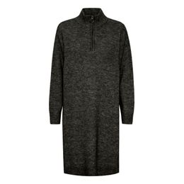 Midikleid Fransa "Casual FRSANNY", Damen, Gr. M, N-Gr, grau (charcoal melange), Obermaterial: 55% Polyester PES. 30% Wolle mw. 10% Nylon NY. 5% Elasthan EL., Kleider Midikleid