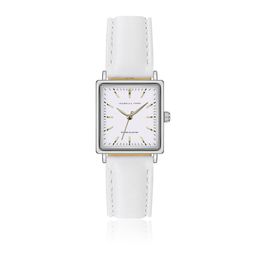 Quarzuhr ISABELLA FORD "FI1-S098S", wei&szlig;, Armbanduhren, Damen, Quarzuhr