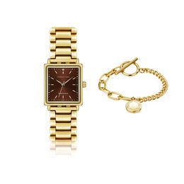 Quarzuhr ISABELLA FORD "SFH9-1", gold, Armbanduhren, Damen, Quarzuhr