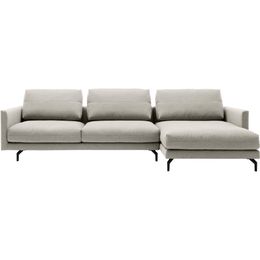 Ecksofa "CR.414, Designecksofa, Polsterecke, Breite 300cm, L-Form", grau (seidengrau), B:300cm H:91cm T:172cm, CREATION BY ROLF BENZ, Sofas, Ecksofa, wahlweise aus feinstem Rindsleder oder hochwertigem Chenille