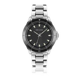 Quarzuhr MARC LAUDER "MD3-B090S", silber, Armbanduhren, Herren, Quarzuhr