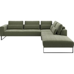 Ecksofa Musterring "JUSTB PM100, stilvoller Lounge-Komfort von Musterring", turtle, B:308cm H:88cm T:290cm, 85% Polyester, 15% Viskose, Sofas, Ecksofa, Kollektion Bettina Zimmermann, optionaler Sitzvorzug & Fu&szlig;-Auswahl