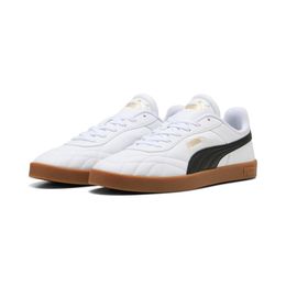 Sneaker Puma "CLUB II INDOOR", Herren, Gr. 46, Puma wei&szlig;, Puma schwarz, gum, Synthetik, unifarben, Schuhe Sneaker, f&uuml;r sportlichen Look, mit profiliertem Gummi-Laufsohlenprofil