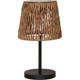 LED Solarleuchte "Solarlampe Cesta", braun, B:28cm H:48cm L:28cm T:28cm &Oslash;:28cm, Parforce Traditional Hunting, Leuchten, D&auml;mmerungssensor, synthetische Rattan-Optik