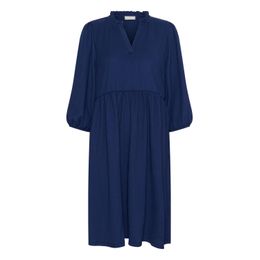 Jerseykleid Kaffe "Jerseykleid KAmolly", Damen, Gr. 44, N-Gr, blau (blau depths), Obermaterial: 98% Polyester PES. 2% Elasthan EL., Kleider Jerseykleid