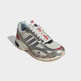 Herren Sneaker "SPIRITAIN 2000", adidas Sportswear, Gr. 46ivory, tech grau metallic, core schwarz, Leder, Textil, Schuhe, inspiriert vom Design des