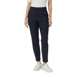 Stoffhose s.Oliver BLACK LABEL, Damen, Gr. 40, N-Gr, navy, Web, Obermaterial: 62% Polyester, 33% Viskose, 5% Elasthan. Futter: 100% Polyester, unifarben, schmal lang, Hosen Stoffhose, mit schmalem Bein, Viskose-Stretch