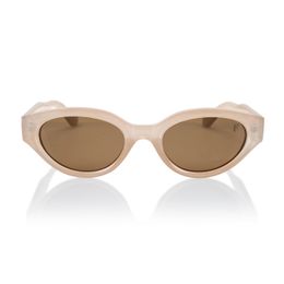 Sonnenbrille ISABELLA FORD "FA06-03", Jungen, beige (champagne), Sonnenbrillen Sonnenbrille, Glass 0.74MM Polarized Lens UV400，CAT3.0