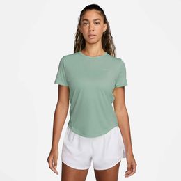 T-Shirt Nike "W NK TEMPO DF SS TOP", Damen, Gr. L, steam, reflective, Obermaterial: 100% Polyester, Shirts T-Shirt, sportliche Schnittform, reflektierendes Logo, atmungsaktiv