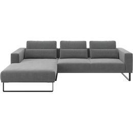 Ecksofa Musterring "JUSTB PM100, stilvoller Lounge-Komfort von Musterring", grau, B:292cm H:88cm T:185cm, 100% Polyester, Sofas, Ecksofa, Kollektion Bettina Zimmermann, optionaler Sitzvorzug & Fu&szlig;-Auswahl