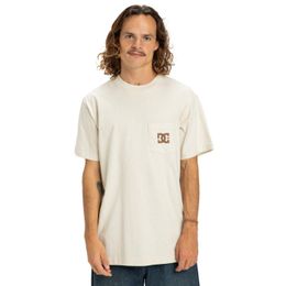 T-Shirt DC Shoes "DC Star Pocket", Herren, Gr. XS, oatmeal heather, Obermaterial: 75% Baumwolle, 25% Baumwolle., Shirts T-Shirt