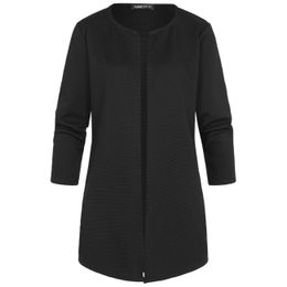 Strickjacke CLOUD 5IVE "CLOUD 5IVE Damen", Damen, Gr. M, schwarz, 95% Polyester, 5% Elasthan, unifarben, ohne Ausschnitt, Strickjacken Strickjacke