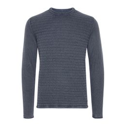 Strickfleece-Pullover Blend "Strickpullover BHTaavi", Herren, Gr. XXL, blau (marineblaus), Obermaterial: 100% Baumwolle CO., Pullover