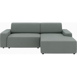 Ecksofa Trendmanufaktur "Wien, wahlweise mit Sitzvorschub und Bettkasten, Breite 246 cm", grau, B:246cm H:73cm T:162cm, 95%Polyester, 5%Polyamide, Sofas, Ecksofa, L-Form, in trendigem Cordstoff